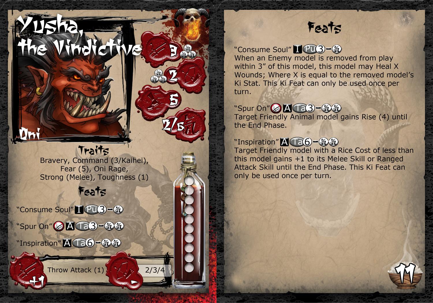 YUSHA THE VINDICTIVE | LETEMPLEDUJEU.FR > FIGURINES > BUSHIDO > SAVAGE